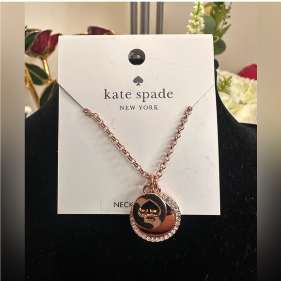kate spade | Jewelry | Copy Kate Spade Rose Gold Charm Necklace | Poshmark